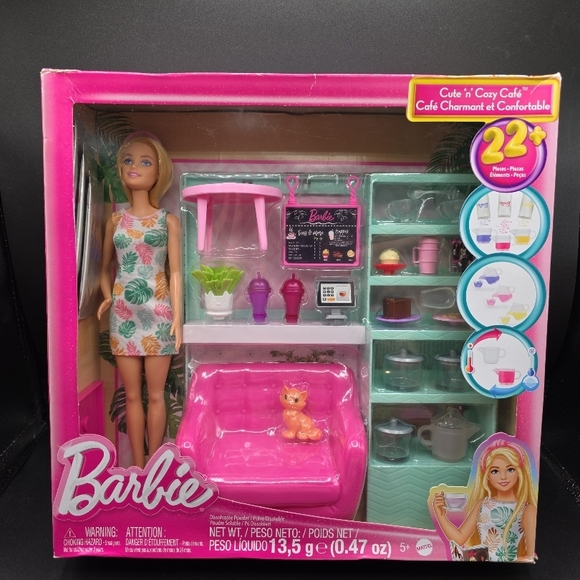 Barbie | Toys | Barbie Caf Playset Cute N Cozy Colorchange Teapot ...